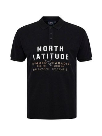 North 56.4 Poloshirt Poloshirt in Herren &Uuml;bergr&ouml;&szlig;en von North Latitude, Schwarz