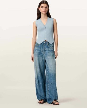 AllSaints Jett - Hose in Illusion-Indigoblau