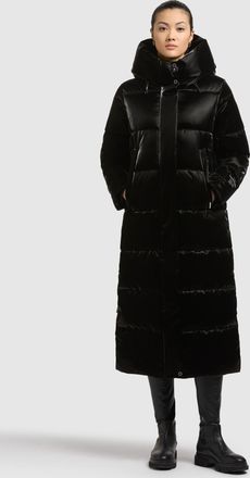 Khujo Steppmantel KHUJO SOULANI5 SHINY, Damen, Gr. L, schwarz, 100% Polyester, unifarben, eingesetzt elastischer Bund mit Windstopper, M&auml;ntel Steppmantel, T