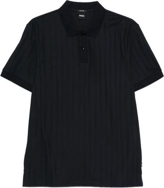 HUGO BOSS Homme, Tops, Noir, Taille: XL Polo &agrave; rayures verticales