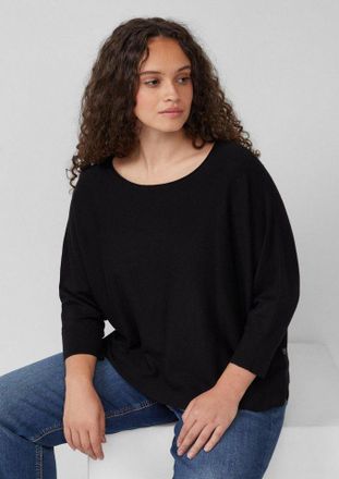 QS by s.Oliver 3/4 Arm-Pullover Strickpullover Strickpullover mit Fledermausarm
