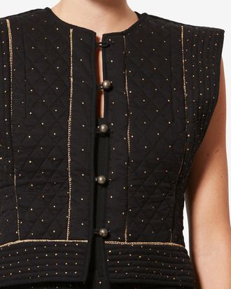 Isabel Marant Gilet Volana - Femme - Noir - Taille T0 - Marant &Eacute;toile
