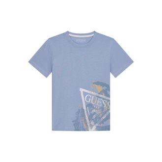 Guess T-Shirt L6RI14 K8HM4 Himmelblau Regular Fit