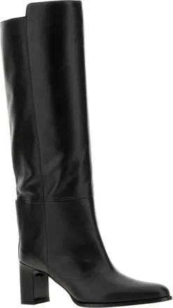 Jimmy Choo London Womens Black Leather Caly Boots Stivali