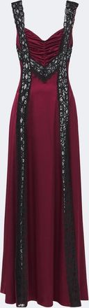 Rodarte Robe aus Seidensatin mit Spitze