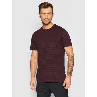 Selected T-Shirt Norman 16080129 Dunkelrot Regular Fit