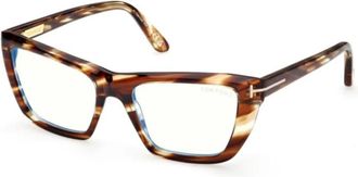 Tom Ford unisex, Accessoires, Brun, Taille: 54 MM Cat Eye Frame