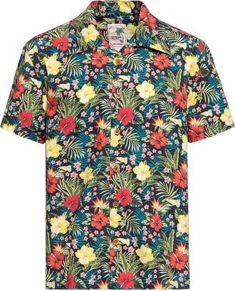 King Kerosin Herren Hemd Hawaiian Shirt Shirt Kurzarm Hawaiihemd Kurzarm-Hemd