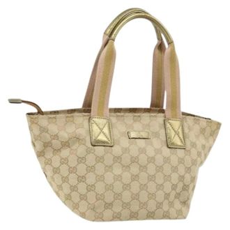 Gucci Sac &agrave; main vintage GG Canvas Pre-owned - Femme - Pre-owned - Beige - Taille: ONE Size