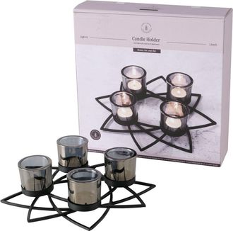 Boltze Boltze Home Kerzenhalter aus Metall ELENYI, H. 8 cm