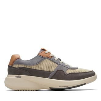 Clarks Herren Lehman Race Sneaker, Grau Kombi, 43.5 EU