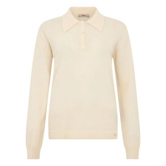 Herno Polo mit Kn&ouml;pfen - - Tops - Damen - Beige - M