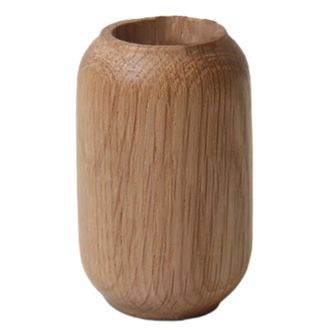 Generico Mini-Vase aus Holz, nat&uuml;rlich f&uuml;r Zuhause, 5,3 cm, elegant, traditionell, dekorativ aus Eiche, eleganter Mittelpunkt f&uuml;r Abendessen, Feiertage, Hochze