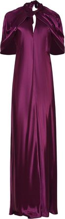 Alberta Ferretti Robe Au Genou - Fuchsia