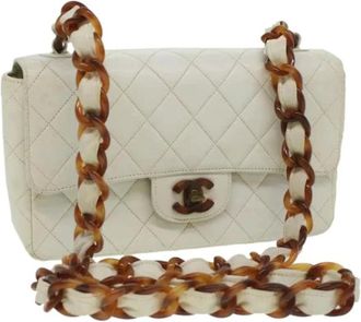 Chanel Sac bandouli&egrave;re vintage doccasion - Femme - Pre-owned - Blanc - Taille: ONE Size