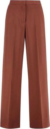 Pinko Pinko, Femme, Pantalons, Brun, Taille: 36 FR Wide Leg Tailored Pants