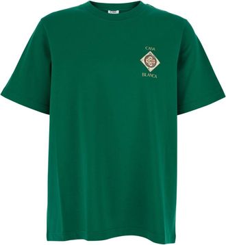 Casablanca Homme, Tops, Vert, Taille: XL T-Shirt Classique Take Me To Church