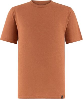 Boggi Milano Homme, Tops, Orange, Taille: XL T-shirt en jersey de lin extensible