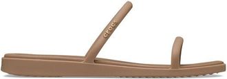 Crocs Pantoletten Miami Two Strap Sandal 209795 Braun