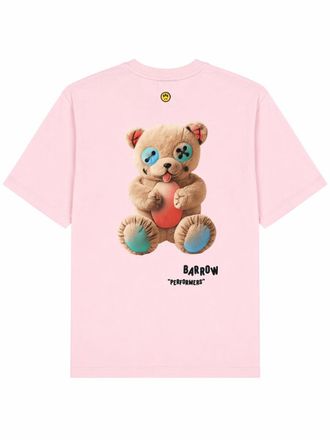 Barrow Printed Relaxed Fit T-Shirt - Pink