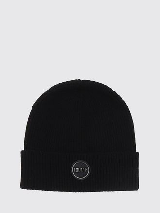 Colmar Beanie aus 100% Schurwolle mit Umschlag und Logo-Patch