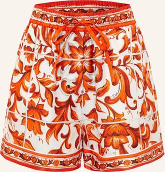 Dolce & Gabbana Seidenshorts orange