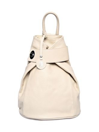 Anna Luchini Beige Rindsledertasche