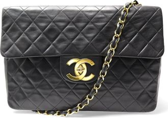 Chanel Crossbody Bags - VINTAGE CHANEL KLASSISCHE TIMELESS MAXI JUMBO GEPO - Gr. unisize - in Schwarz - f&uuml;r Damen