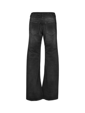 Balenciaga Womens Blue Cotton Denim Curved Waist Jeans Natural (veg)