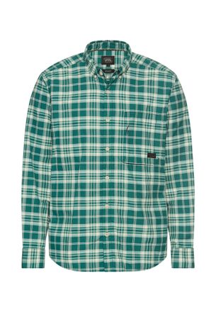 Camel Active Herren Leichtes Karohemd mit Quick Dry Funktion Tannengrün, menswear-4XL