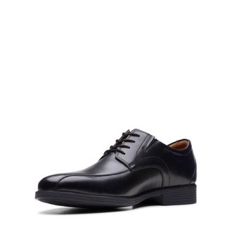 Clarks Herren Whiddon Pace Sneaker, Schwarzes Leder
