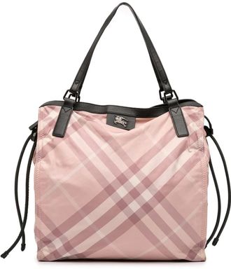 Burberry Shopper - Supernova Check Nylon Buckleigh Tote - Gr. unisize - in Gold - f&uuml;r Damen
