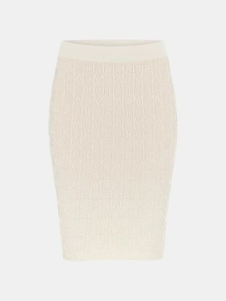 Guess Femme, Jupes, Beige, Taille: 38 FR Marti Pencil Sweater Skirt