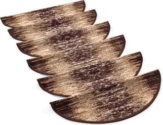 RugsX Treppenteppich Toltec Stufenmatten, Selbstklebend, 64x22 cm + 3,5cm Vorderkante, beige, 16 Stück