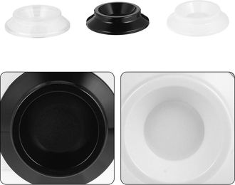 NUOBESTY 12 St&uuml;ck Klavierfu&szlig;polster aus Kunststoff rutschfest und Schalld&auml;mmend Schwarz Wei&szlig; Transparent Bodenschutz f&uuml;r Klavier und M&ouml;bel