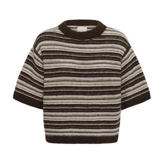 Part Two Rundhals-Strickpullover - - Knitwear - Damen - Braun - S