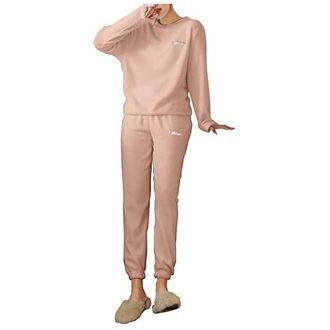 Generic V&ecirc;tements de sport pour femme avec pantalon - V&ecirc;tements dhiver en peluche pour femme - Ensemble de v&ecirc;tements de d&eacute;tente - Ensemble de jogging pour le 