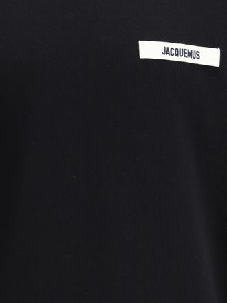 Jacquemus Mens Hooded Sweatshirt Black Cotton Sweatshirts Sweater