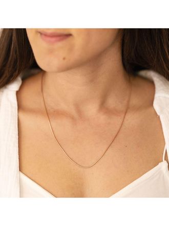 Zeeme Basic Collier 925/- Sterling Silber rotvergoldet 42+5cm