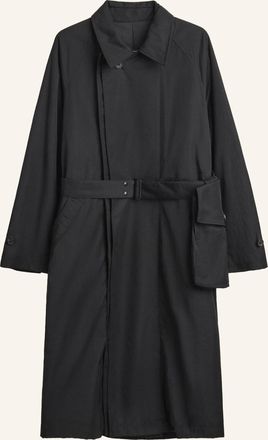Yohji Yamamoto Y-3 Mantel Aus Gesponnenem Nylon schwarz