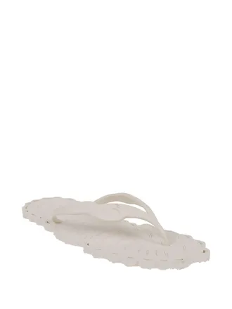 Zimmermann Scalloped Thong Sandals - White