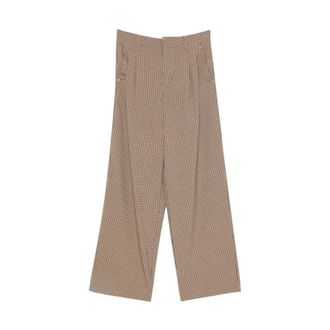 White Sand Wide Hosen - - Trousers - Damen - Braun - 2XS