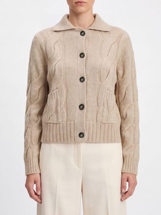 Allude Cardigan en cachemire et soie avec col classique et fermeture &agrave; boutons