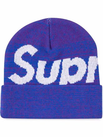 SUPREME bonnet à logo - Bleu