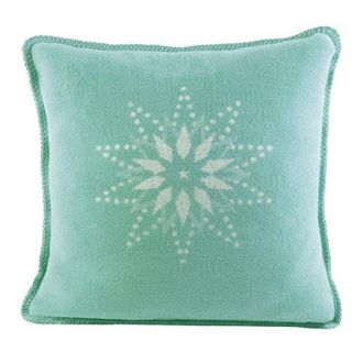 BIEDERLACK Biederlack Kissen Trend Sterne ohne Füllung, Baumwolle, Türkis, 50 x 50 cm