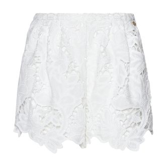Silvian Heach Shorts mit dekorativer Verarbeitung und geformtem Saum - - Shorts - Damen - Wei&szlig; - XS