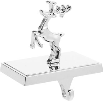 Valiclud Weihnachtsstrumpfhalter Eisen Mit Sockel Rentier Kaminhaken Für Weihnachtsdekorationsszenen