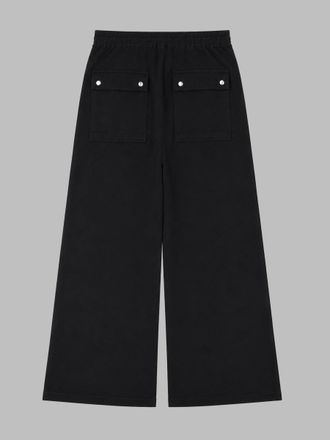 Rick Owens Mens Trousers Geth Belas Black Cotton