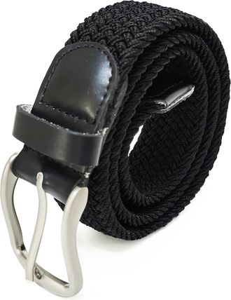 Glamexx24 Elastischer G&uuml;rtel f&uuml;r Herren Damen: Unisex Stretchg&uuml;rtel Geflochtener Dehnbarer Stoffg&uuml;rtel, Breite 3.5cm, L&auml;nge 90cm bis 155cm