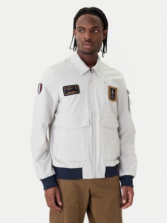Aeronautica Aeronautica Militare Bomberjacke 261AB3049UCT04290 Grau Regular Fit